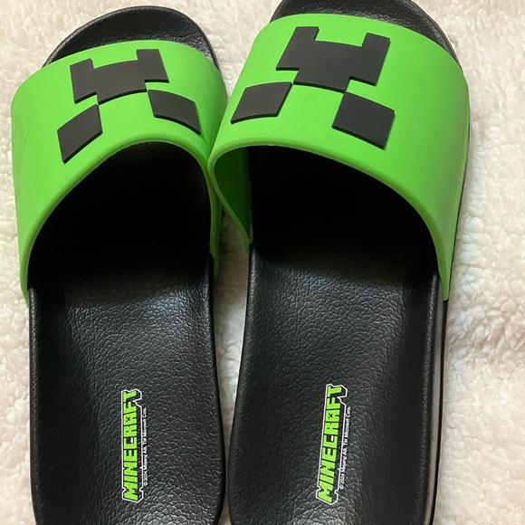 Minecraft | Shoes | Minecraft Sports Slide Sandals Comfort Casual Pool ...